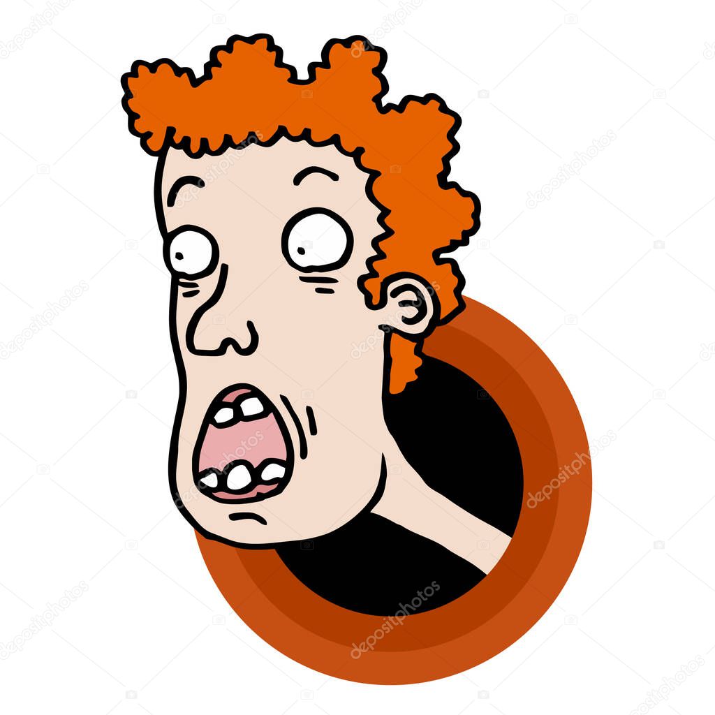 Caricatura Fea Cara Vector Ilustración Vector de stock por ©RATOCA ...