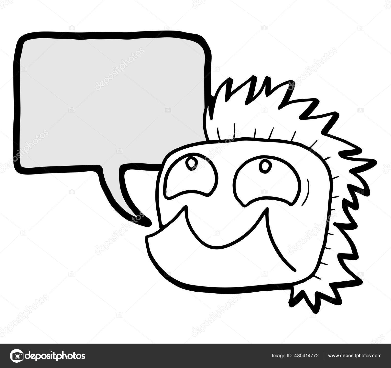 Talk Face Vector Illustration Stock Vector by ©RATOCA 480414772