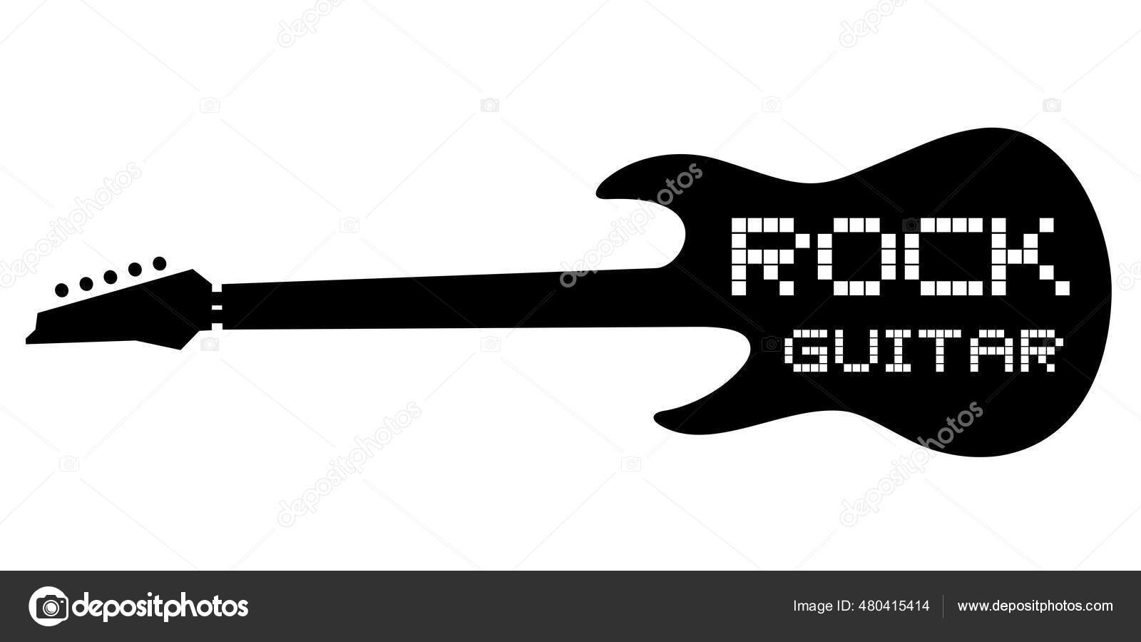 Rock Guitar Vector Illustration Stock Vector by ©RATOCA 480415414