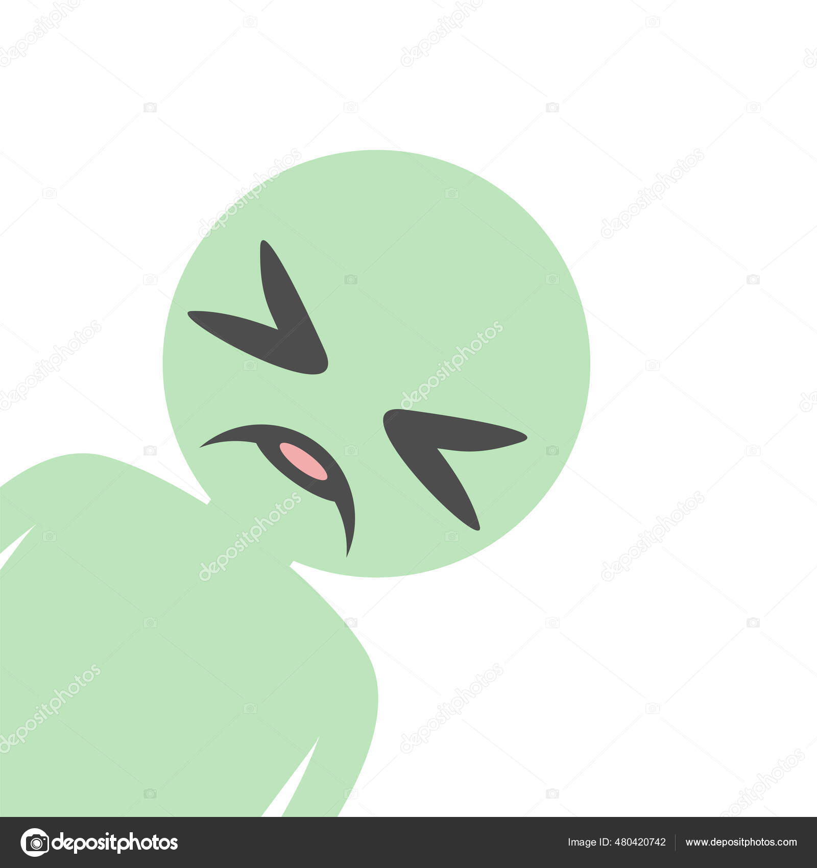 Disgusted Cartoon Face