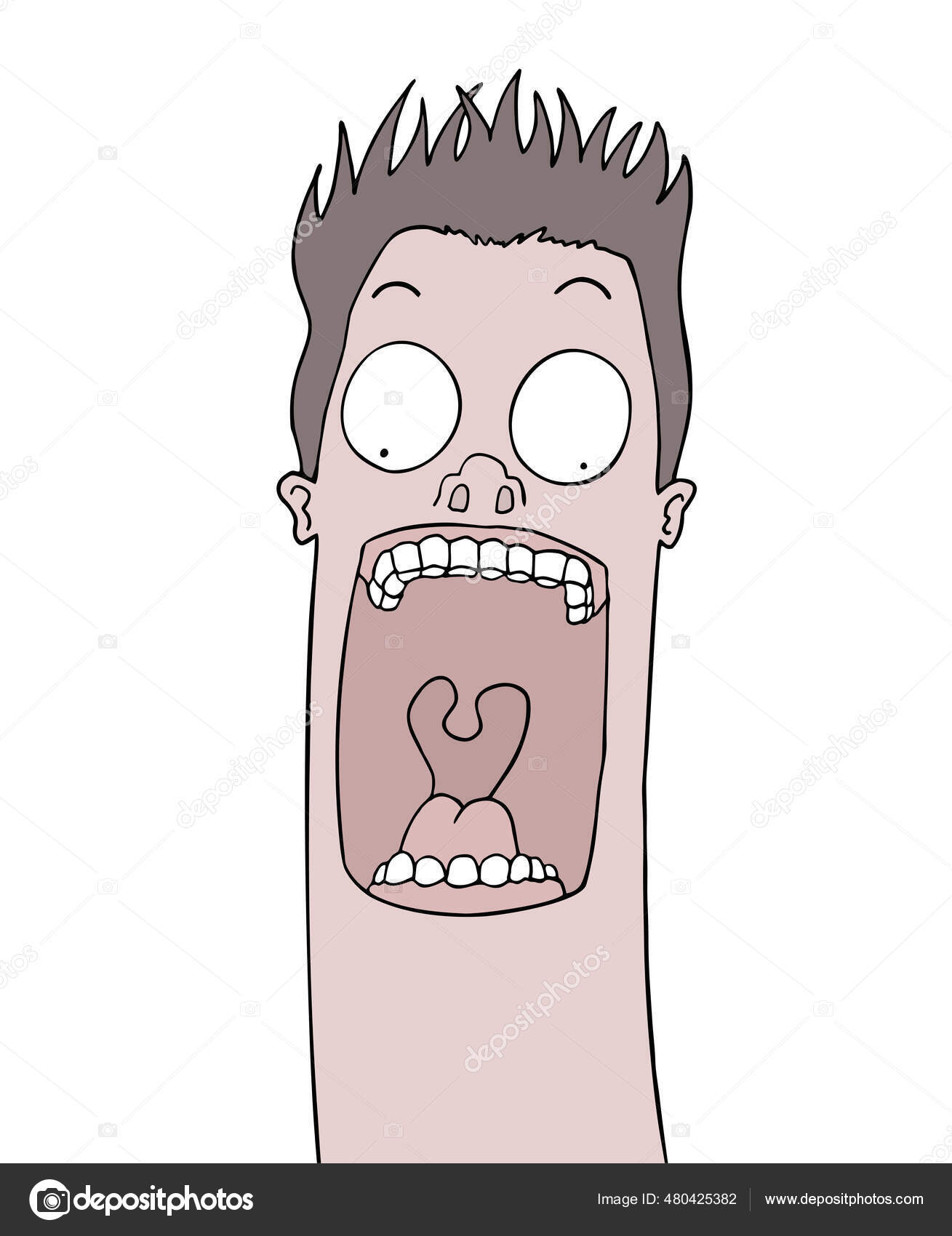 Surprised Cartoon Face