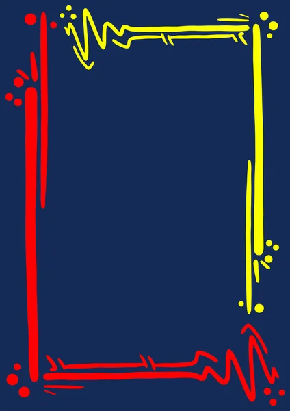 Red Art Frame Vector Illustration Stock Vector by ©RATOCA 480364390