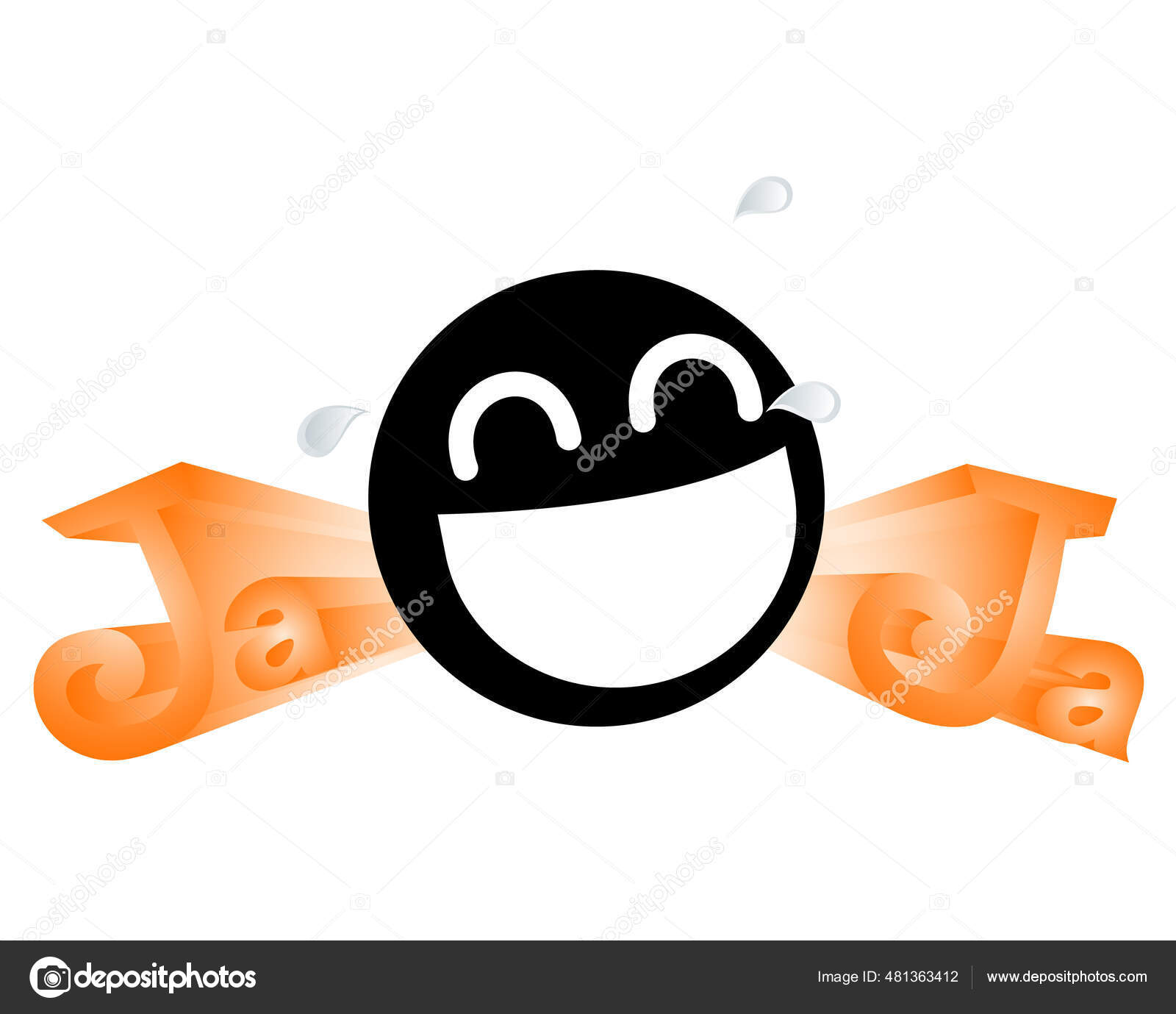Vector Illustration Character Smile — Stock Photo © RATOCA #481363412