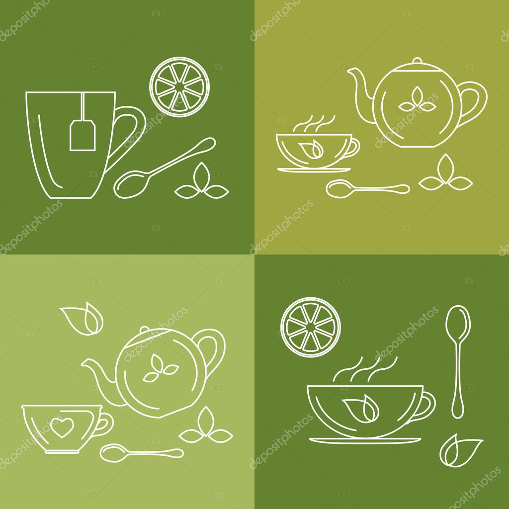 Icons and symbols tea Stock Vector Image by ©createrosalia #91455396