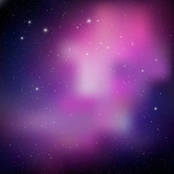 Vector cosmos illustration with stars and galaxy. - Stock Image ...