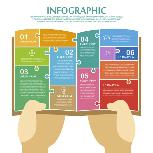Infographic vector concept in flat design style - timeline template for ...