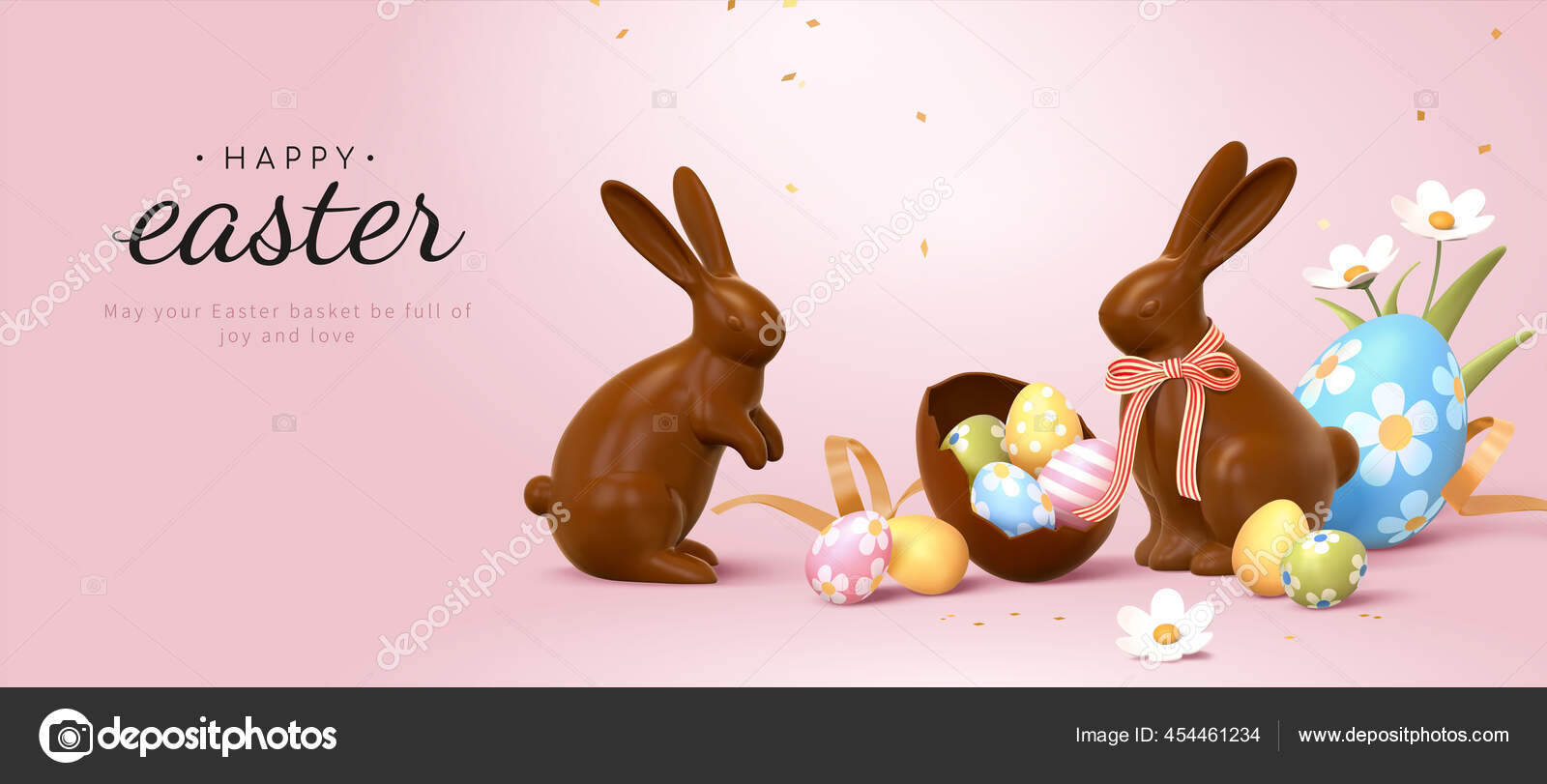 Happy Easter Chocolate Bunny