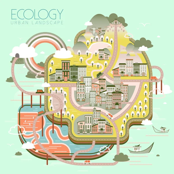 15,254 Road and urban landscape Vector Images | Depositphotos