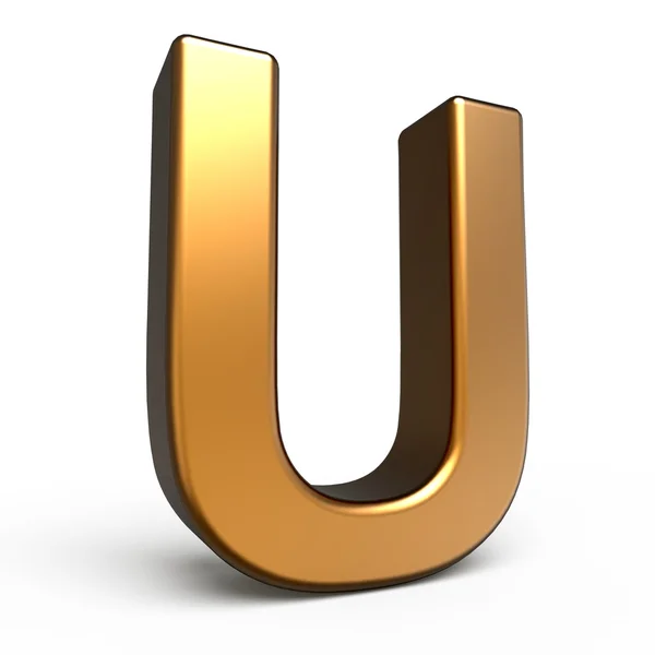 The letter B as a polished golden object with clipping path Stock Photo ...