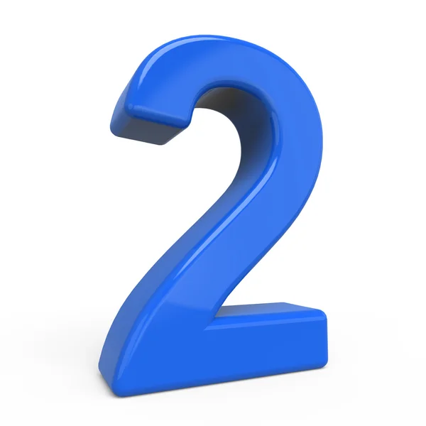 3d shiny blue number 2 — Stock Vector © kchungtw #121863800