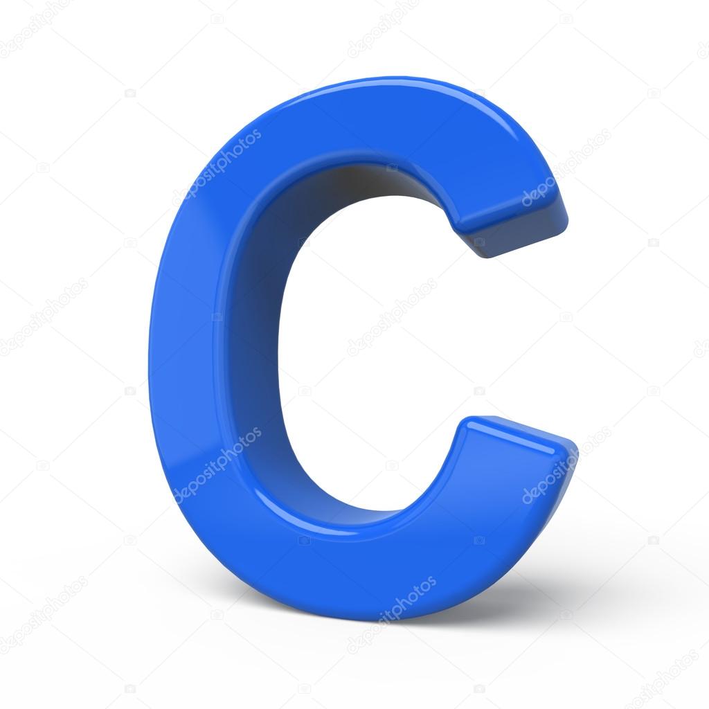 3d glossy blue letter C — Stock Photo © HstrongART #94364974