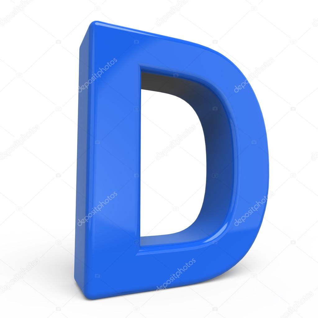 3d glossy blue letter D — Stock Photo © HstrongART #94365094