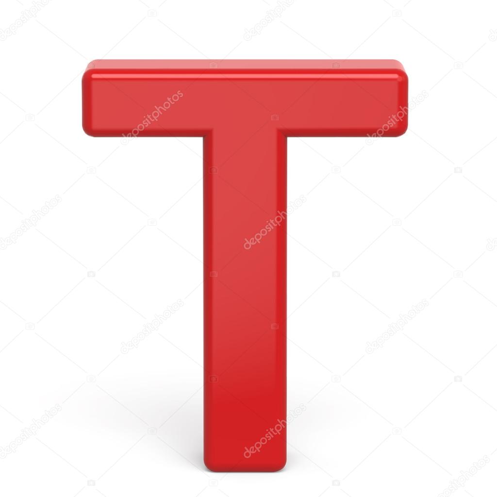3d plastic red letter T Stock Photo by ©HstrongART 94813756