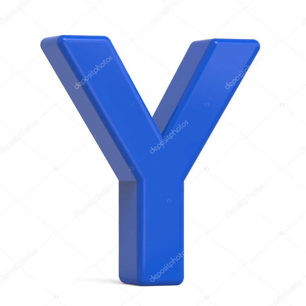 3d plástico azul letra Y — Foto de stock © HstrongART #94813788