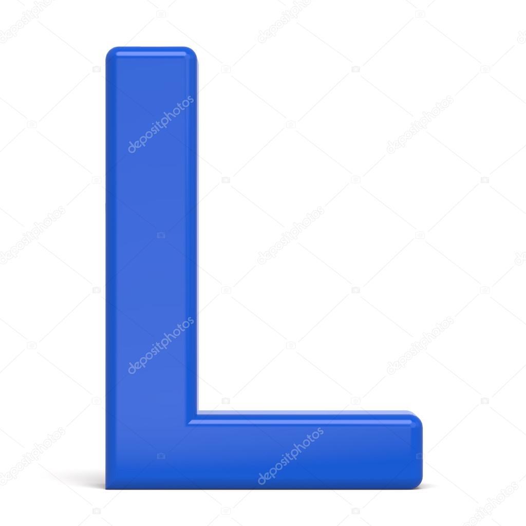 3d plástico azul letra L: fotografía de stock © HstrongART #94813982 ...
