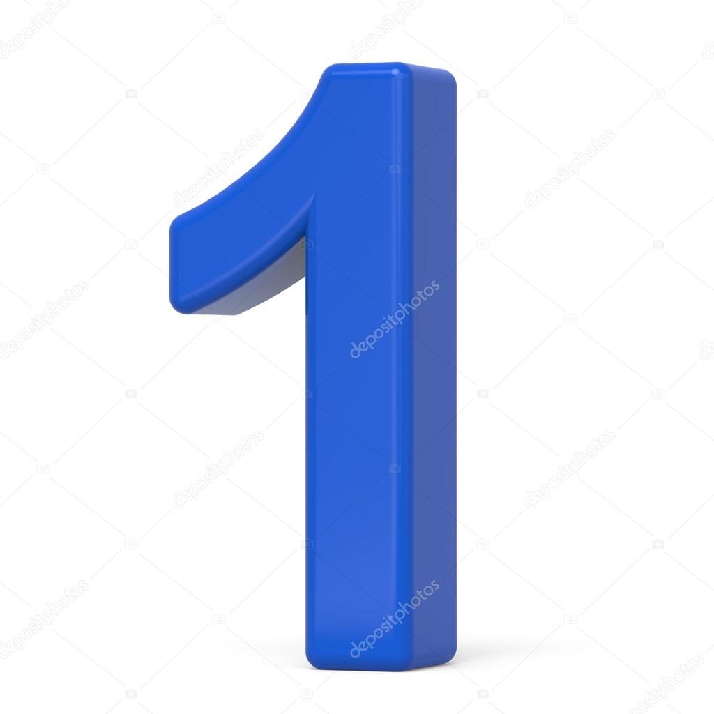 3d plastic blue number 1 Stock Photo by ©HstrongART 94816986