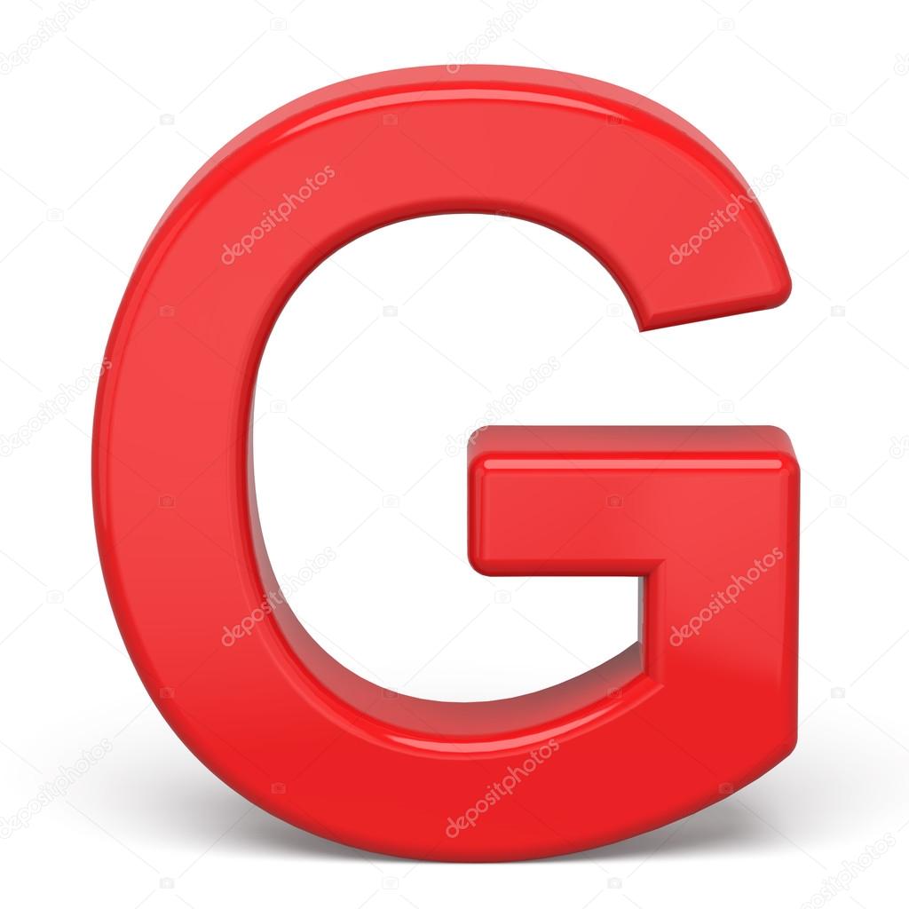 3d plástico letra roja G: fotografía de stock © HstrongART #94818032 ...