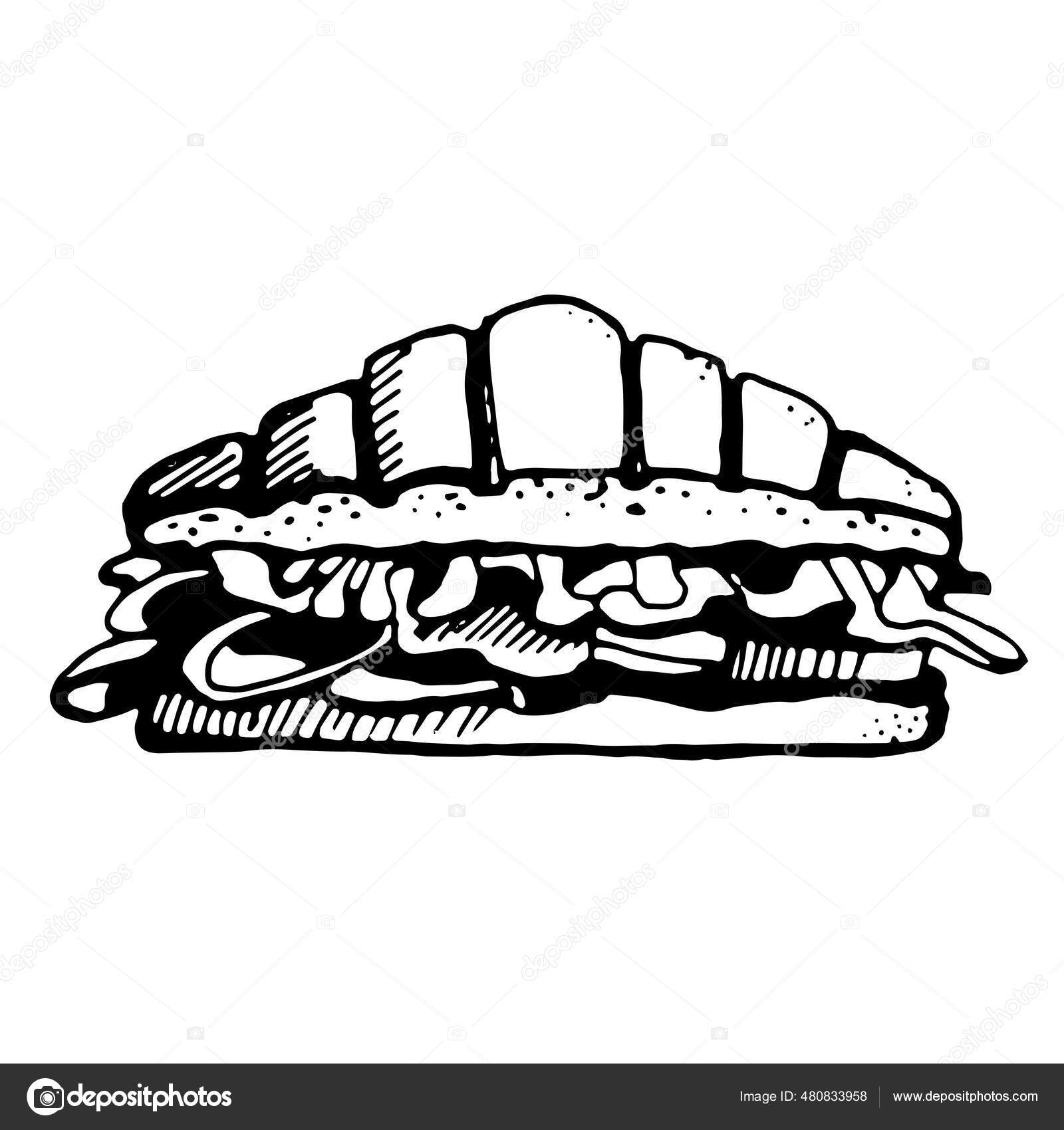 Sandwich Vector Transparent Background Stock Vector by ©AlenaKurianchyk ...