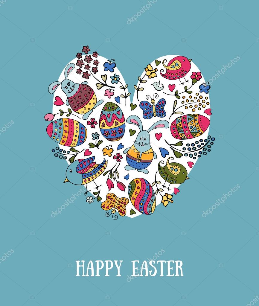 Easter postcard, card, invitation, flyer Stock Vector Image by ©Svetana ...