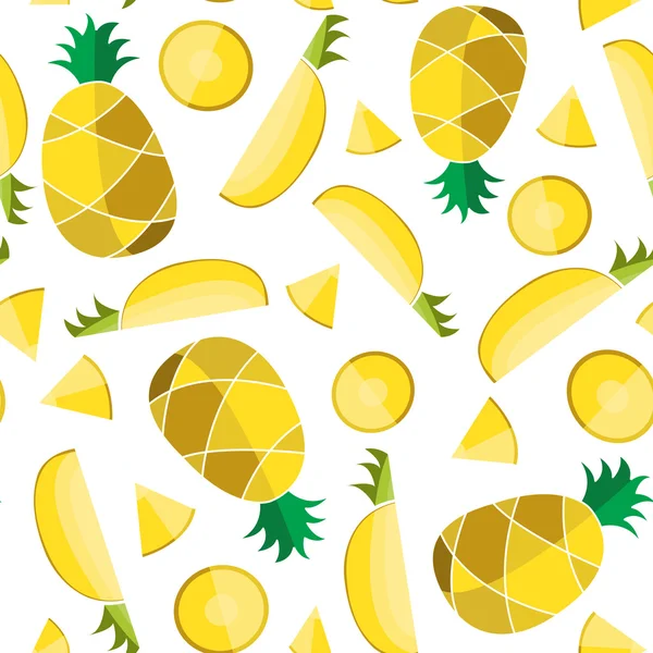 Pineapple slices Vector Art Stock Images | Depositphotos