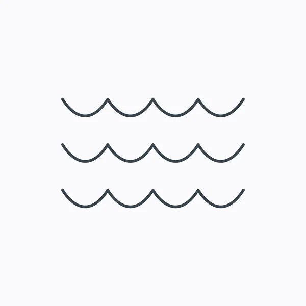 Waves icon. Sea flowing sign. — Stock Vector © Tanyastock #79516460