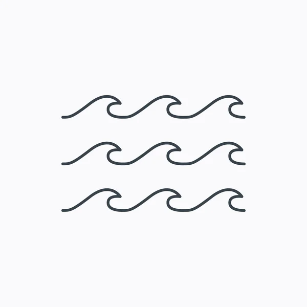 ᐈ Wave outlines stock vectors, Royalty Free waves outline icon ...