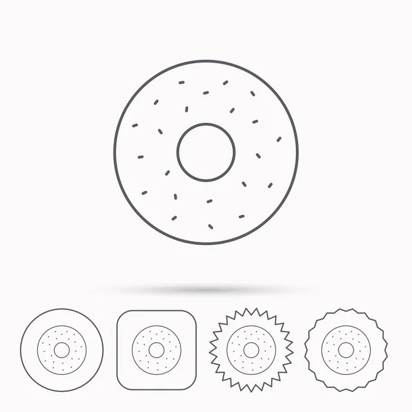 Donut icon. Sweet doughnuts sign. Stock Vector Image by ©Tanyastock ...