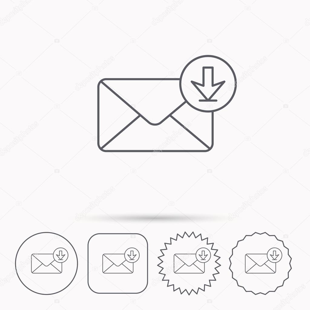 Mail inbox icon. Email message sign. Stock Vector Image by ©Tanyastock ...