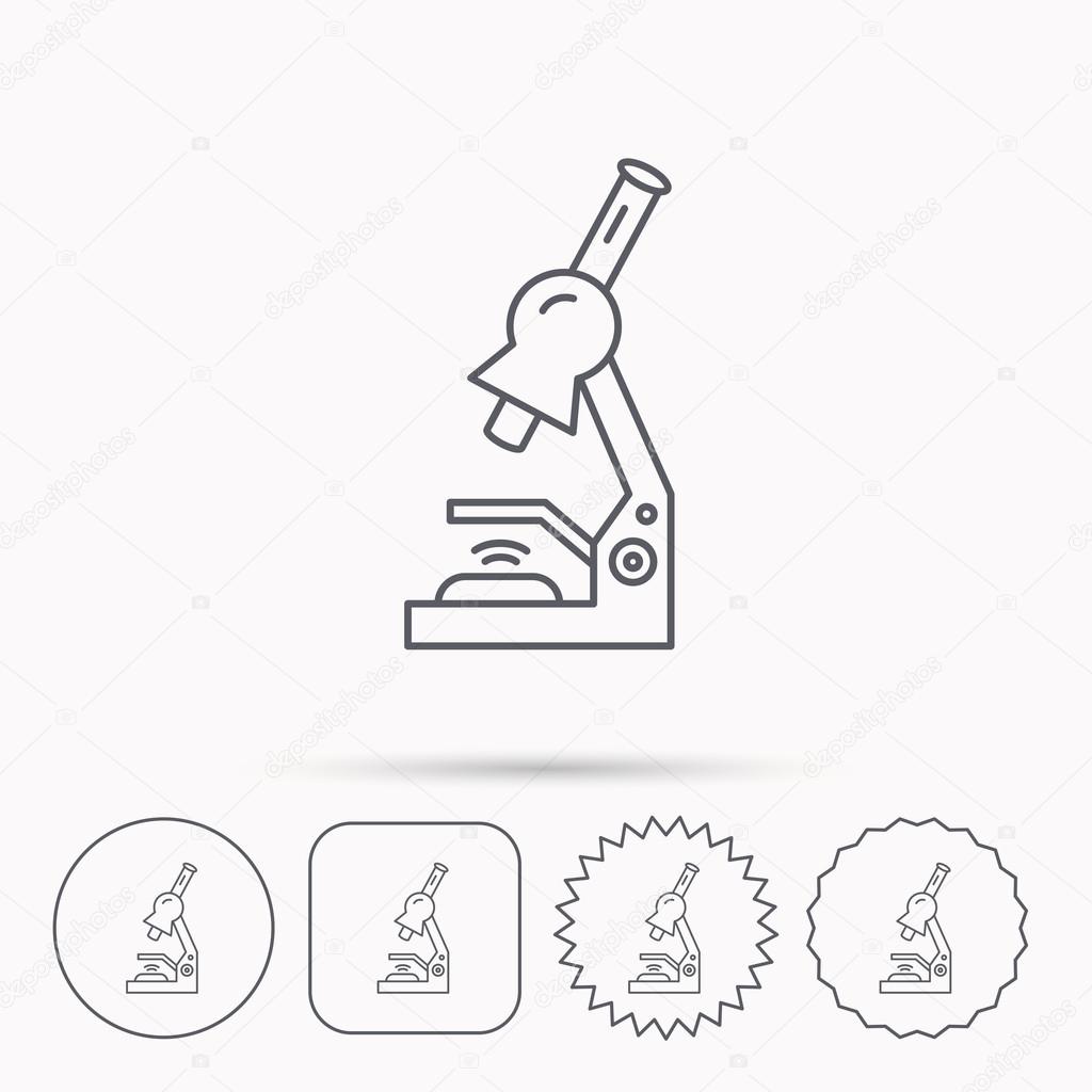 Download - Microscope icon. Medical laboratory equipment sign ...