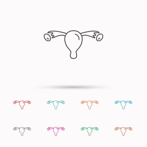 Icône utérine. Signe ovaire . Vecteur par ©Tanyastock 85022740