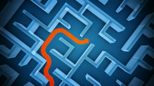 Red arrow moves in a labyrinth — Stock Video © nur_s #79146482