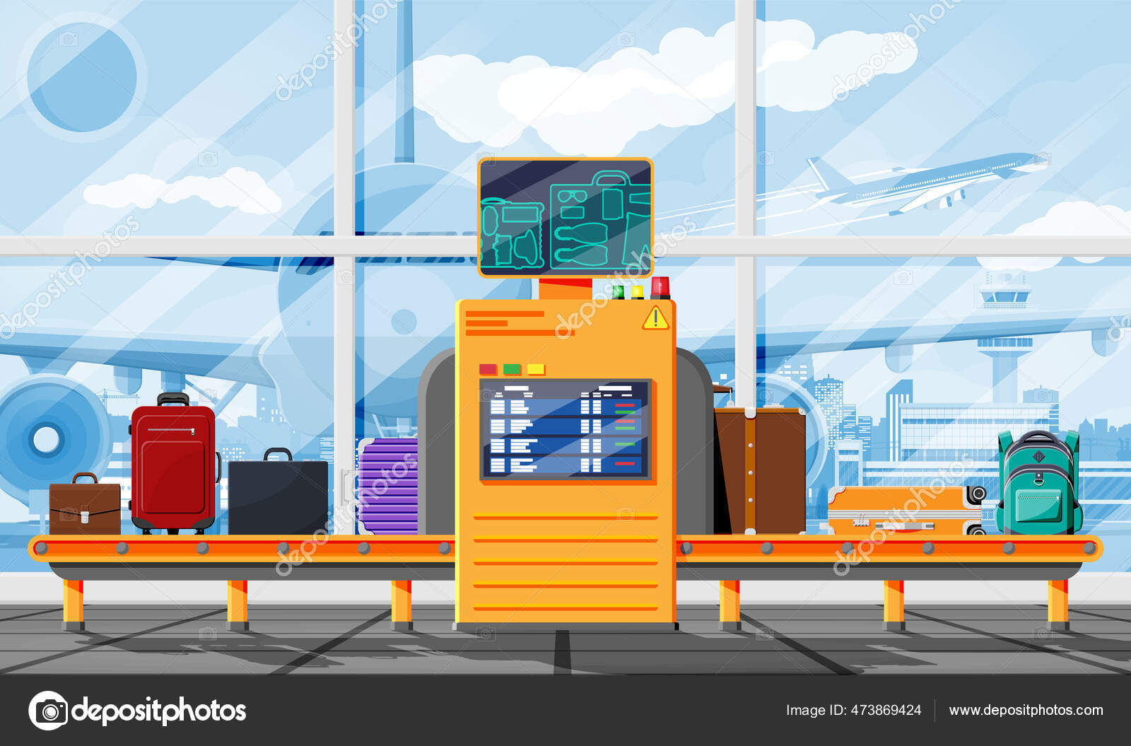 Airport Security Conveyor Belt