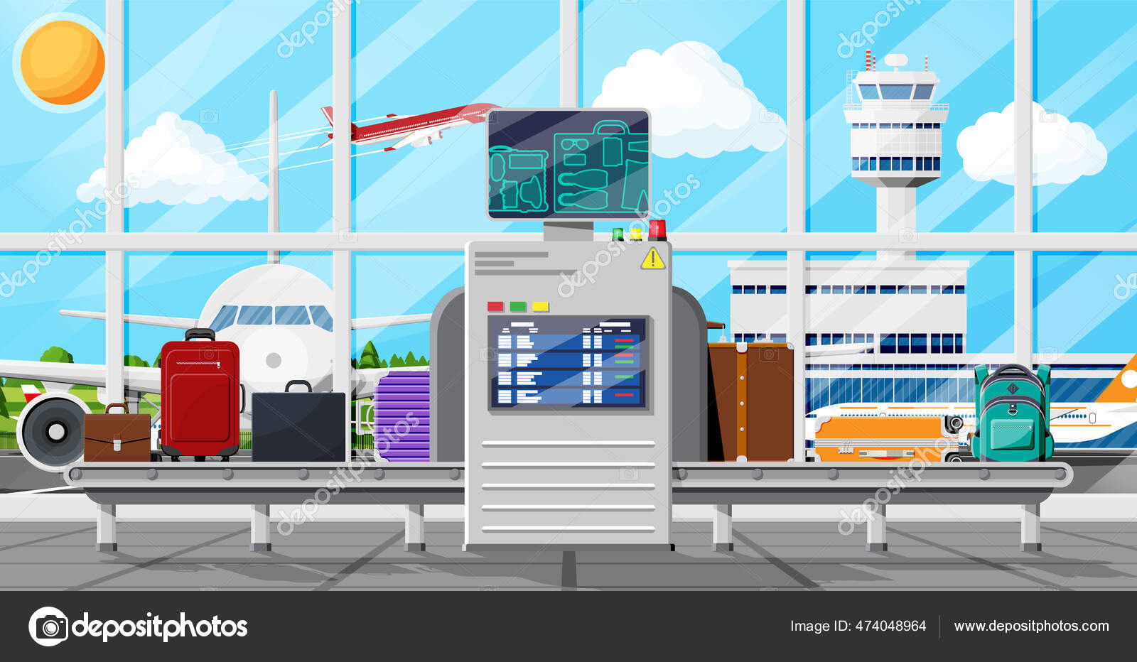 Airport Security Conveyor Belt