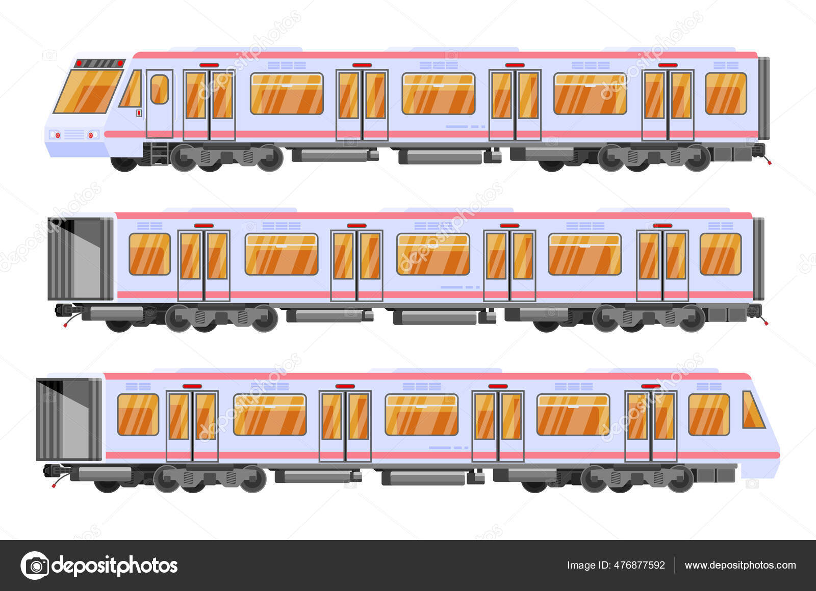 Metro Train Side View