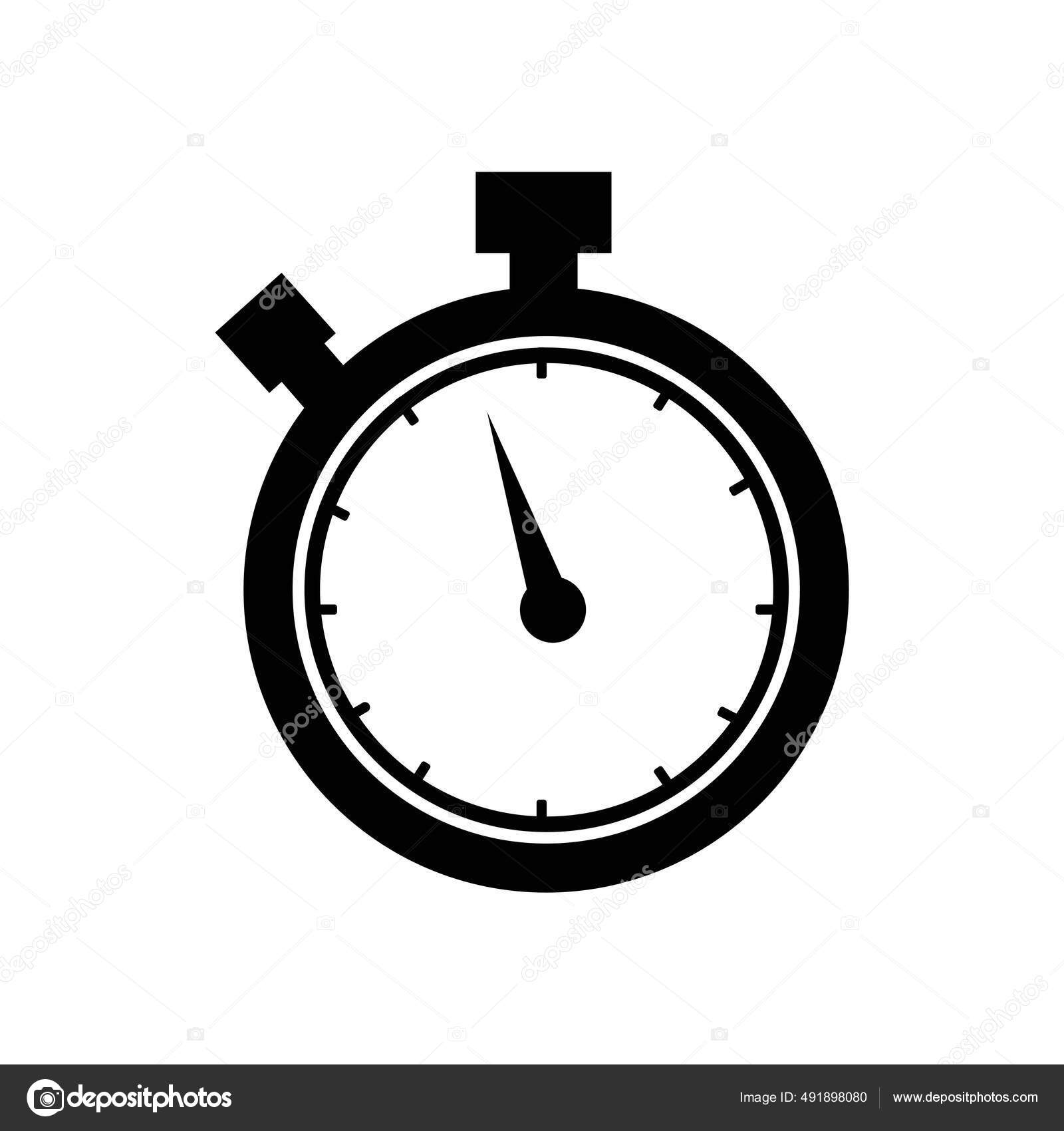 Cronómetro Cronómetro Reloj Temporizador Logotipo Icono Vector ...