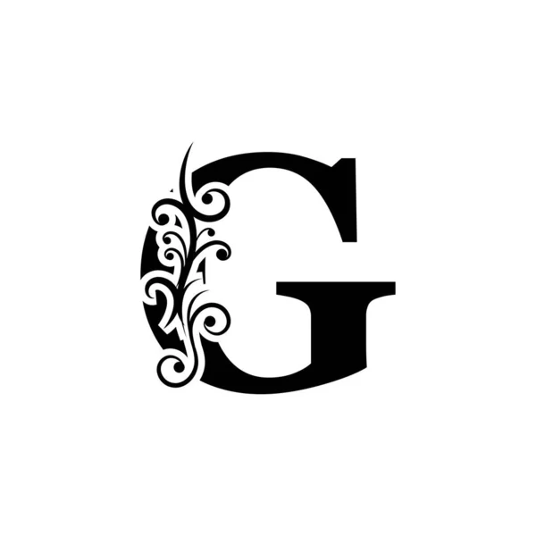 Fancy Letter G With Flowers