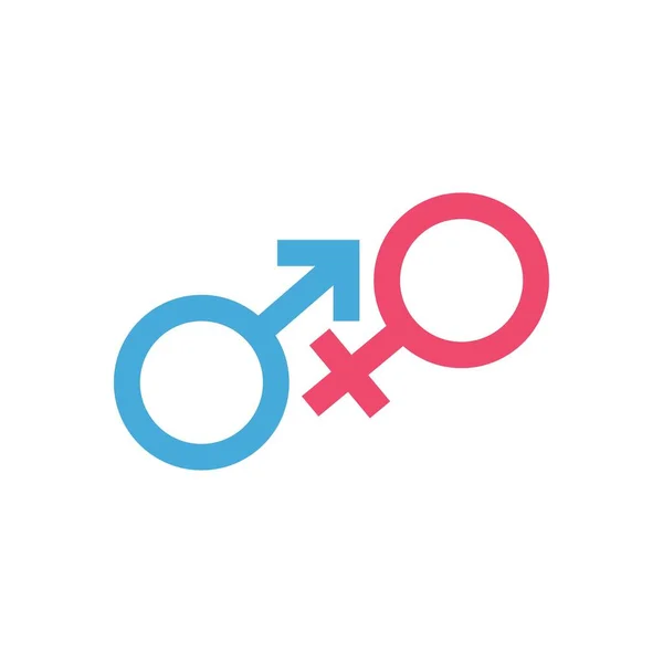 Male Female Gender Sign Symbol Icon Vector Illustration Stock Vector by ...