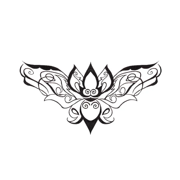 Garuda garifiti character sharp logo illustration flying speed perfect ...