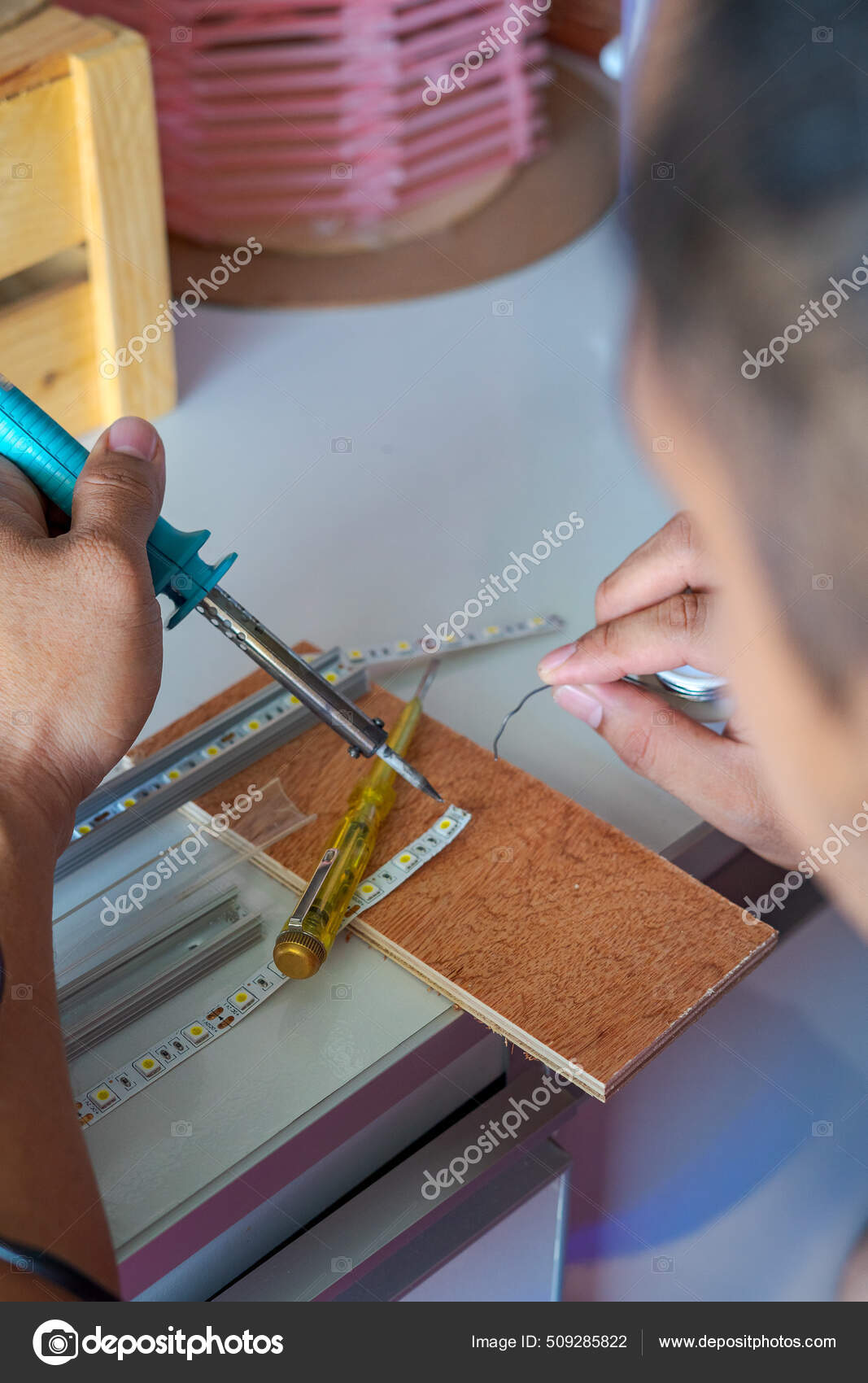 Soldering Welding Led Strips Electronics Jobs Making Connections Led ...