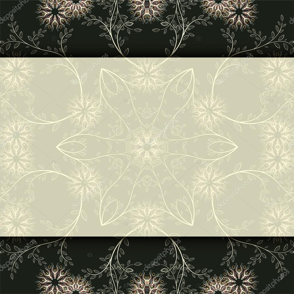 Wedding card or invitation with abstract floral background. Stock ...