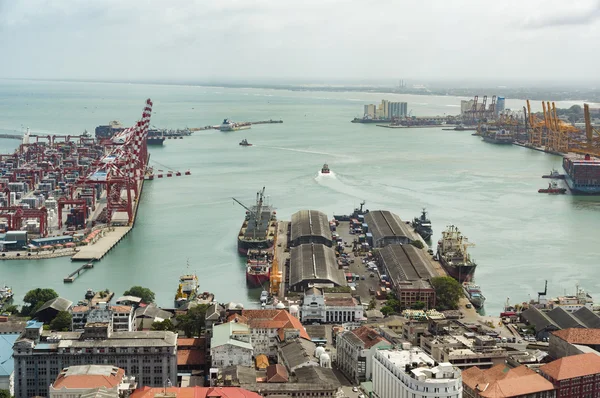 Aerial View of Colombo Harbour — Stock Photo © vidumg #87274870