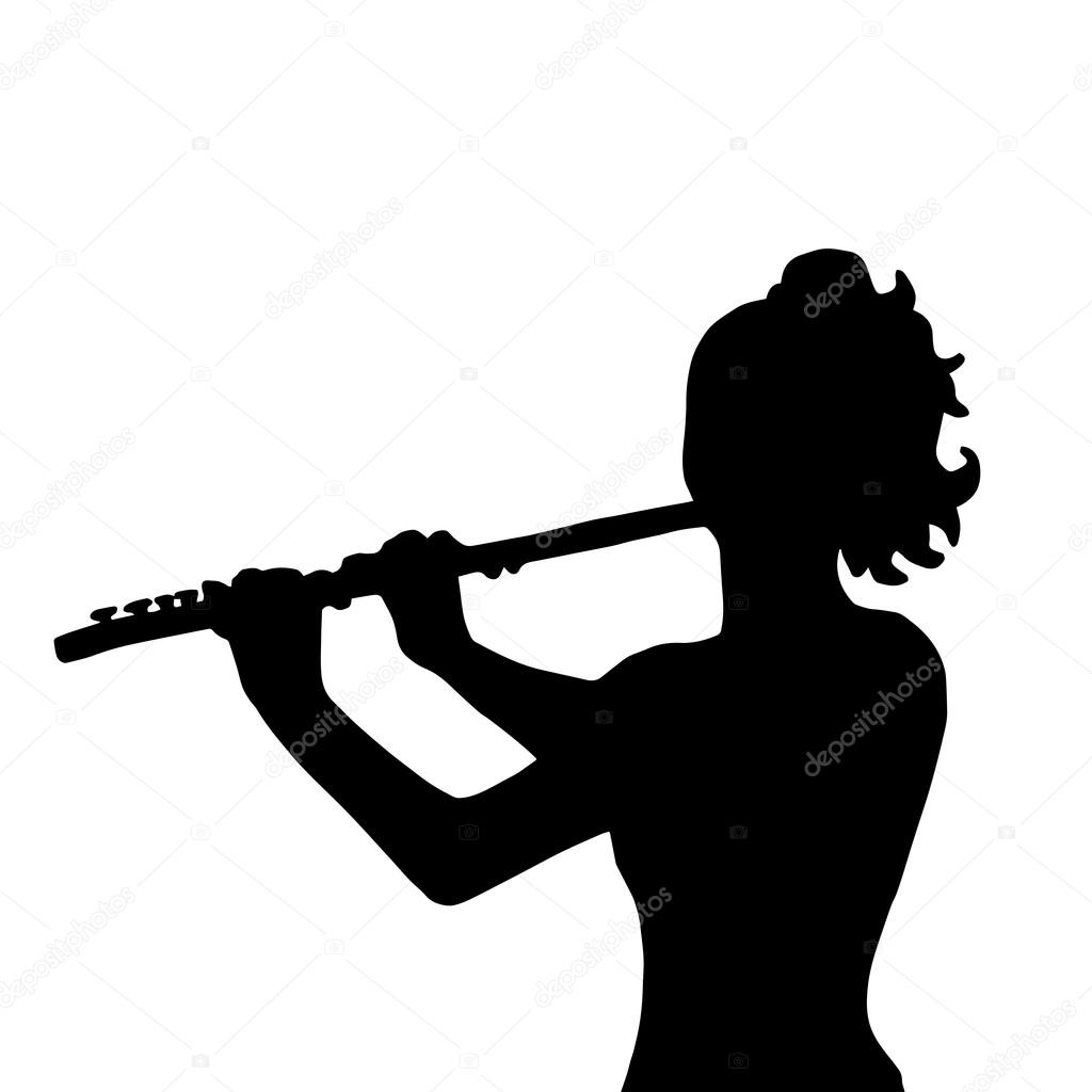 Flute Silhouette
