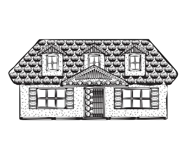 Kézi rajz házak — Stock Vektor © _fla #58511579