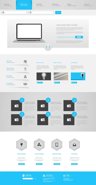 26,093,994 Wordpress website Vector Images | Depositphotos