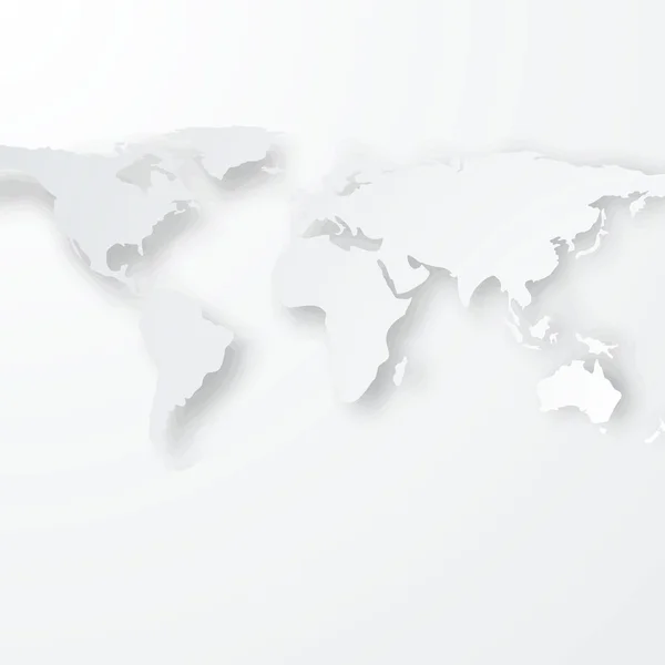 World map with realistic drop shadow Stock Vector by ©Droidworker #87576530