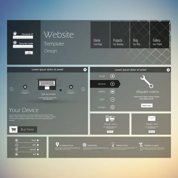 Website Design Stock Vector Image by ©bagotaj #12711085