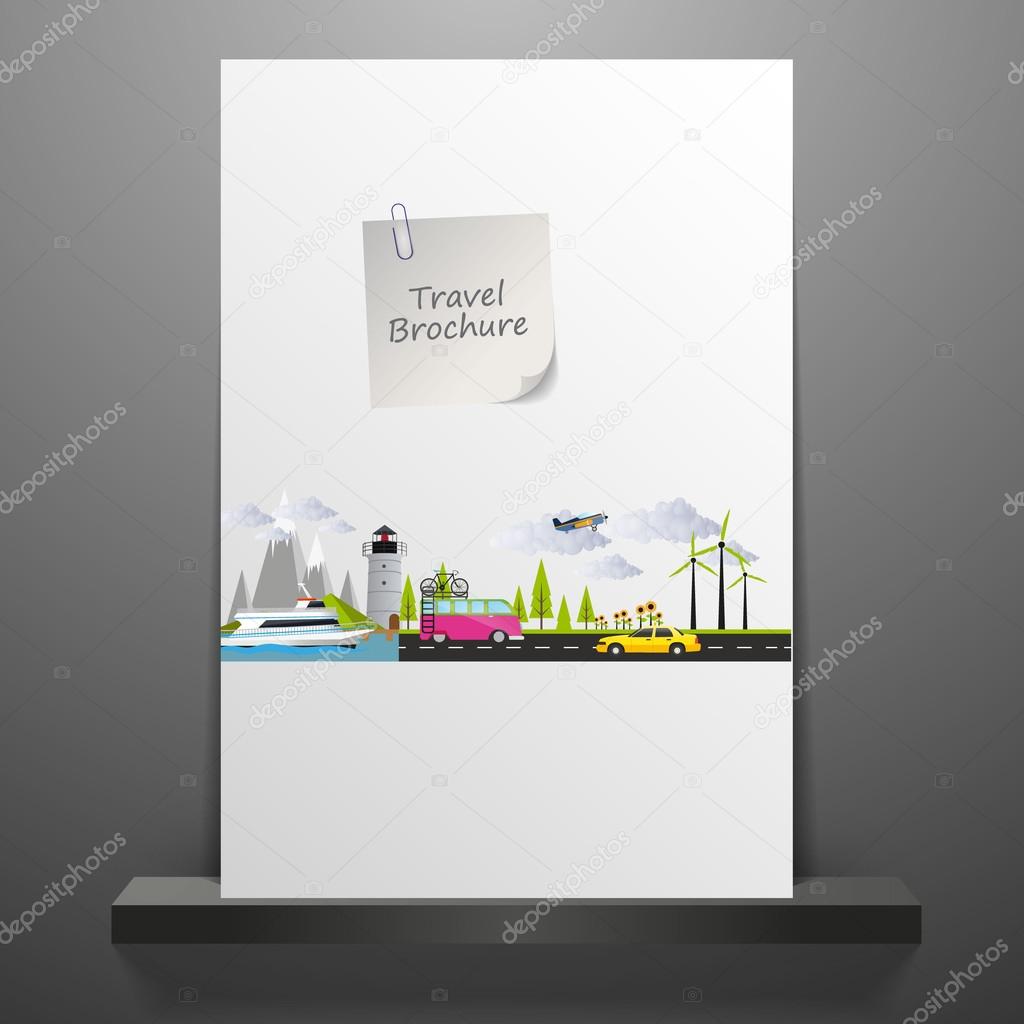 Travel Brochure Design Stock Vector by ©Droidworker 87588796