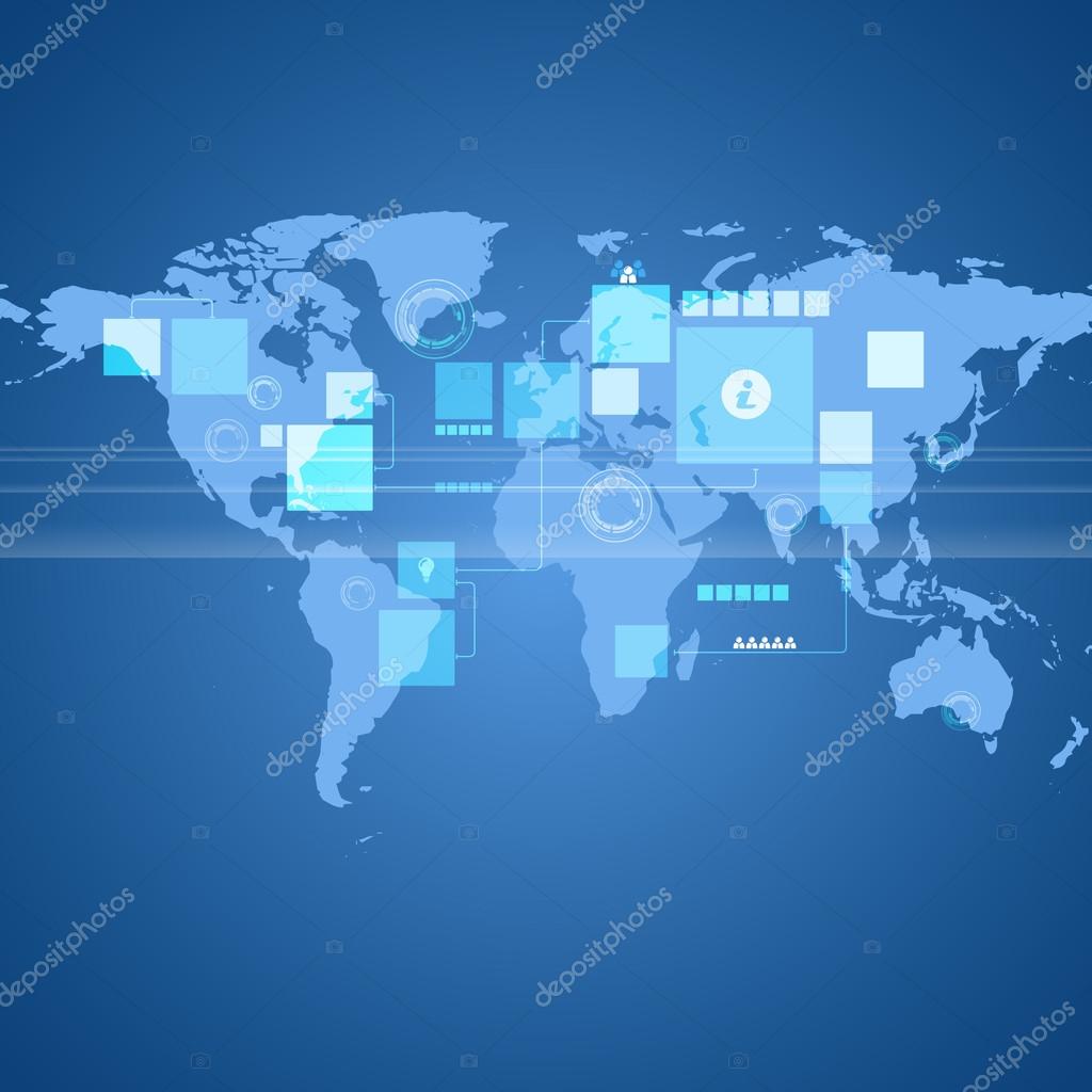 Earth map business Stock Vector Image by ©Droidworker #87650920