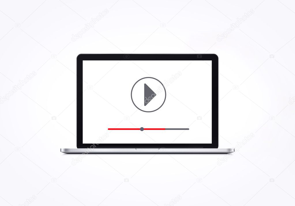 Media player on computer screen — Stock Photo © robdragan #79011678