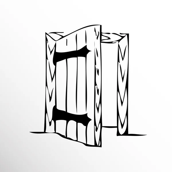 Ház. Rajz. Vázlat stílus — Stock Vector #118613956